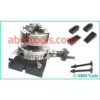 Rotary Table 4 Inch / 100 Mm With 3 Jaws Or 4 Jaws Chuck - Buy Rotary ...