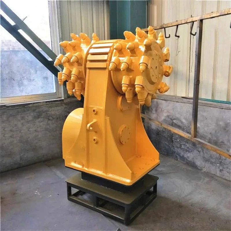 Rotary Horizontal Rock And Concrete Grinder Digger Axial Cutters Rotary ...