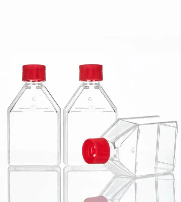 Laboratory Plastic Polystyrene Sterile Cell Culture Flasks With Vented ...
