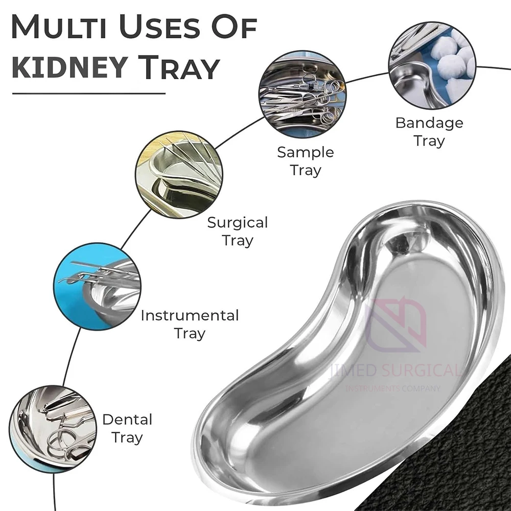 Stainless Steel Kidney Trays Polished Surgical Hollowware for Medical ...