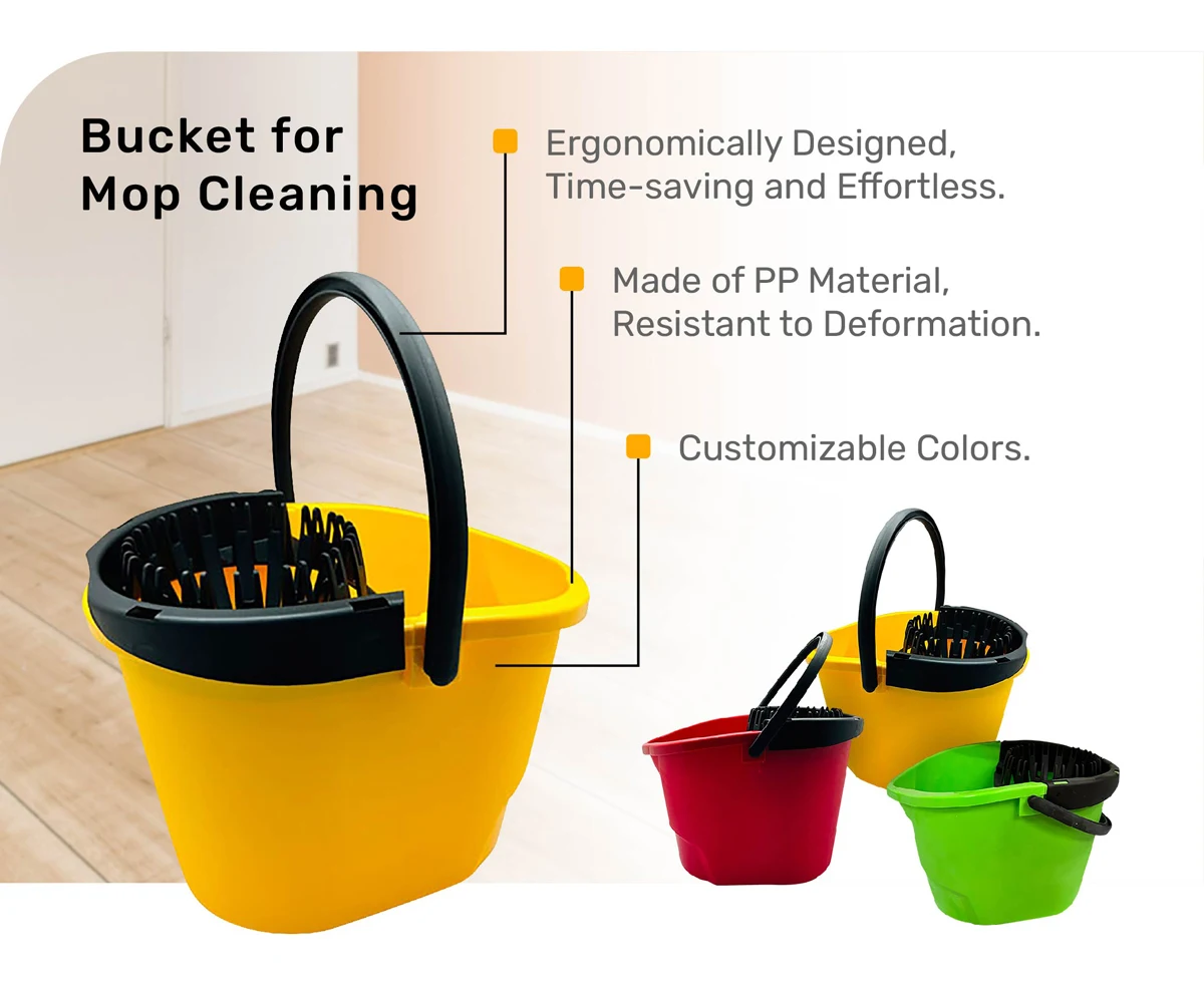 Mop Bucket With Handle And Removable Wringer - Buy Mop Bucket With ...