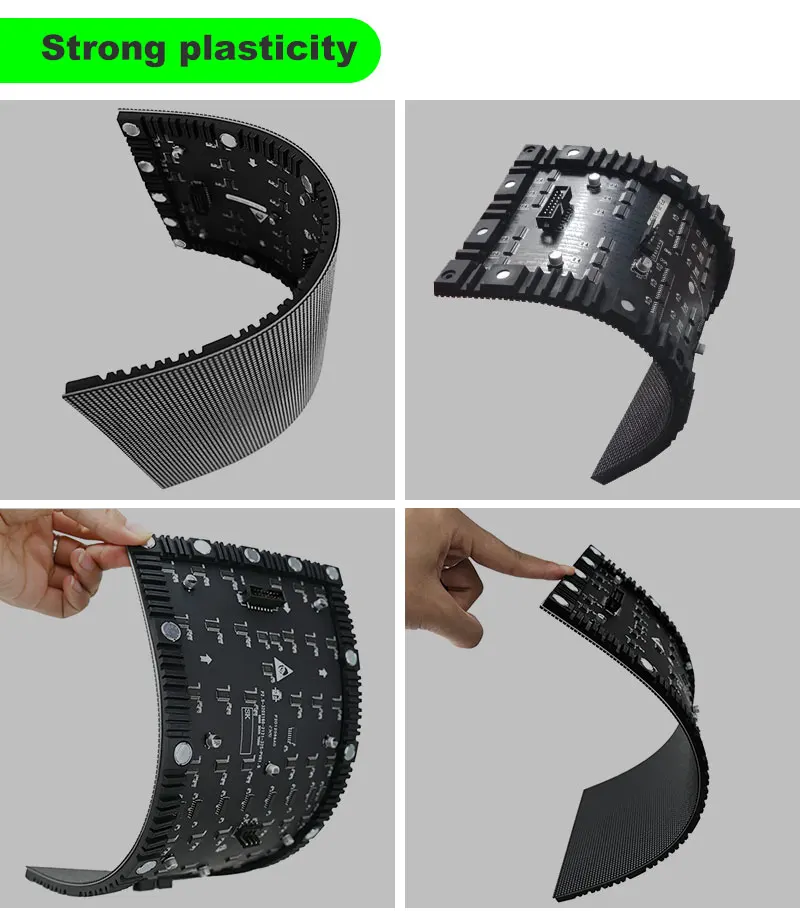 4K Indoor Flexible Cylindrical LED Signage Display Column Customized ...