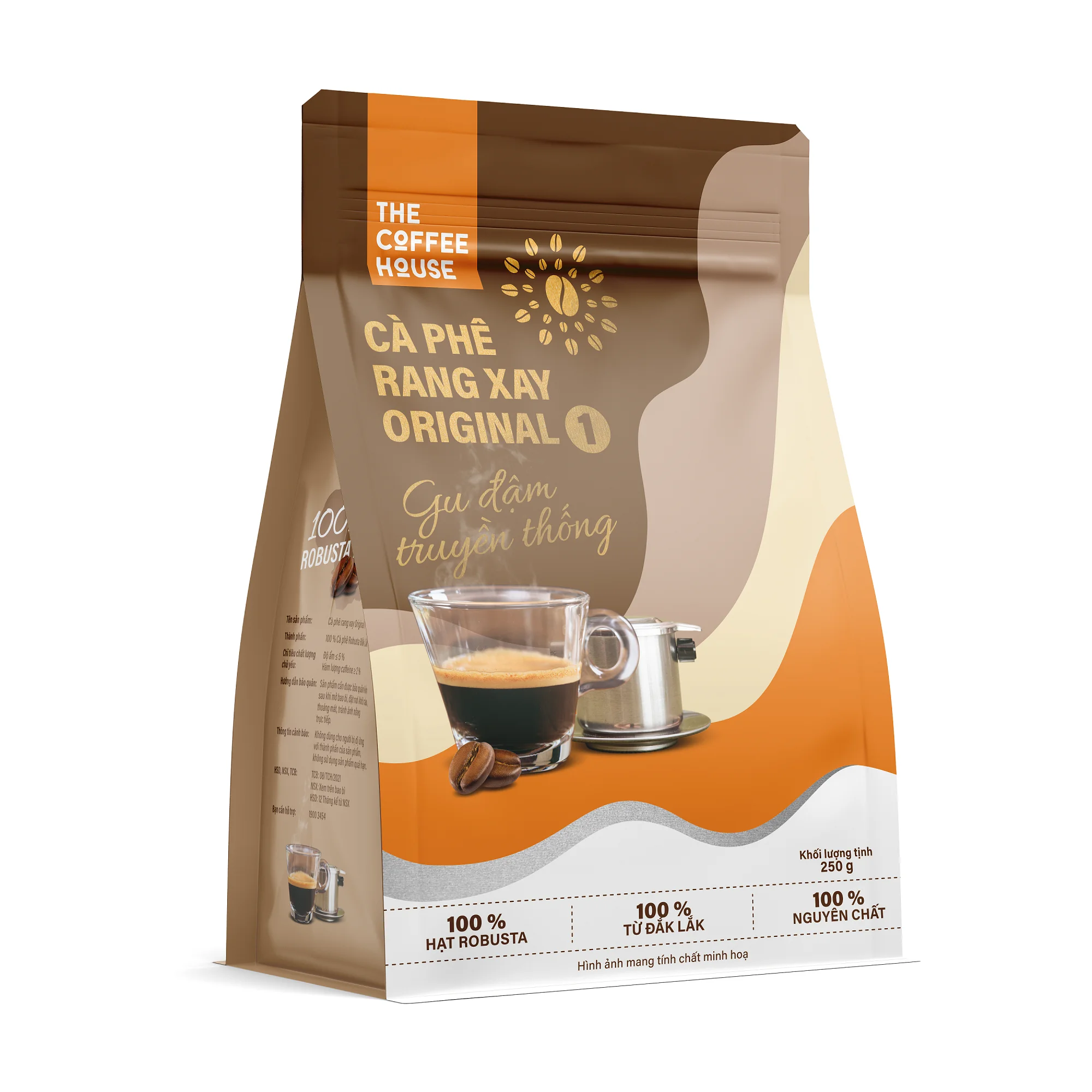 Vietnam Original 1 (250gr) 100% Bulk Caffeinated Roast Ambient Ground ...