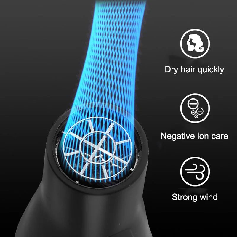 Professional Fast Dry Blow Salon Light Weight Diffuser Ionic Salon Hair Blow Powerful High Speed ...