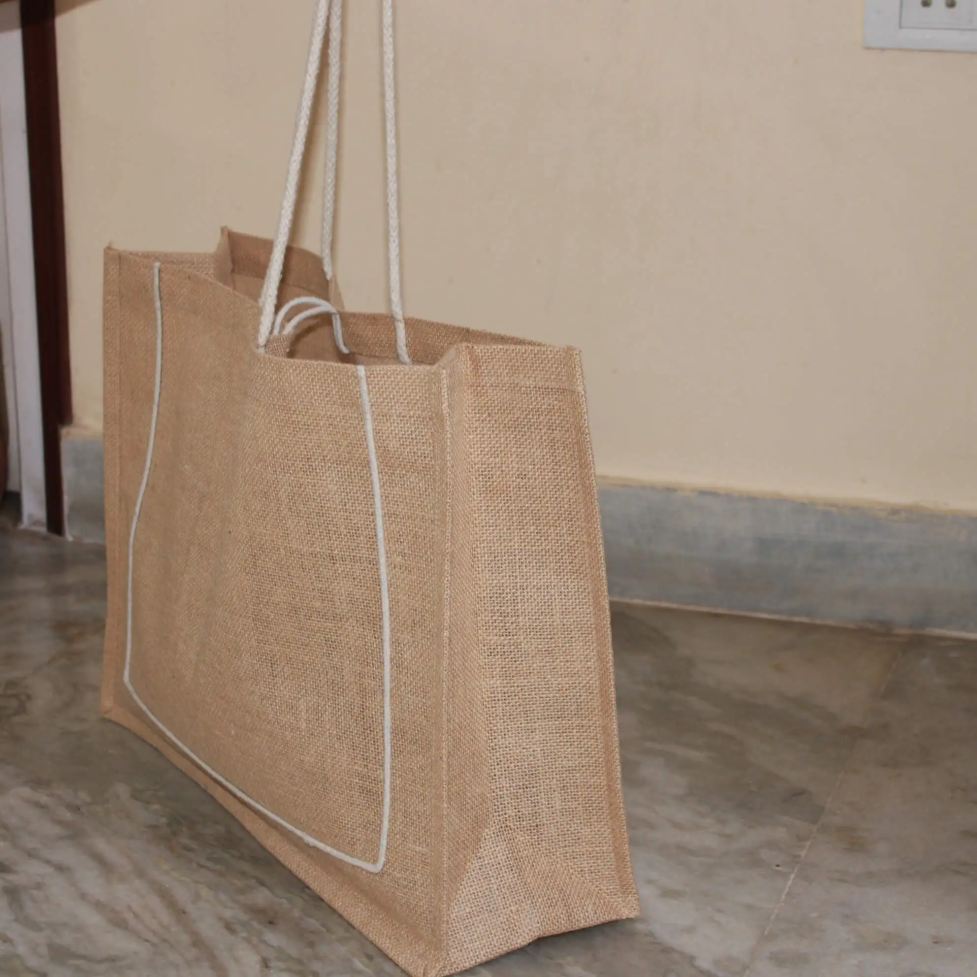 Jute Bag Eco Friendly Natural Color Reusable Burlap Tote Bag For Sale Gift With Custom Logo High ...