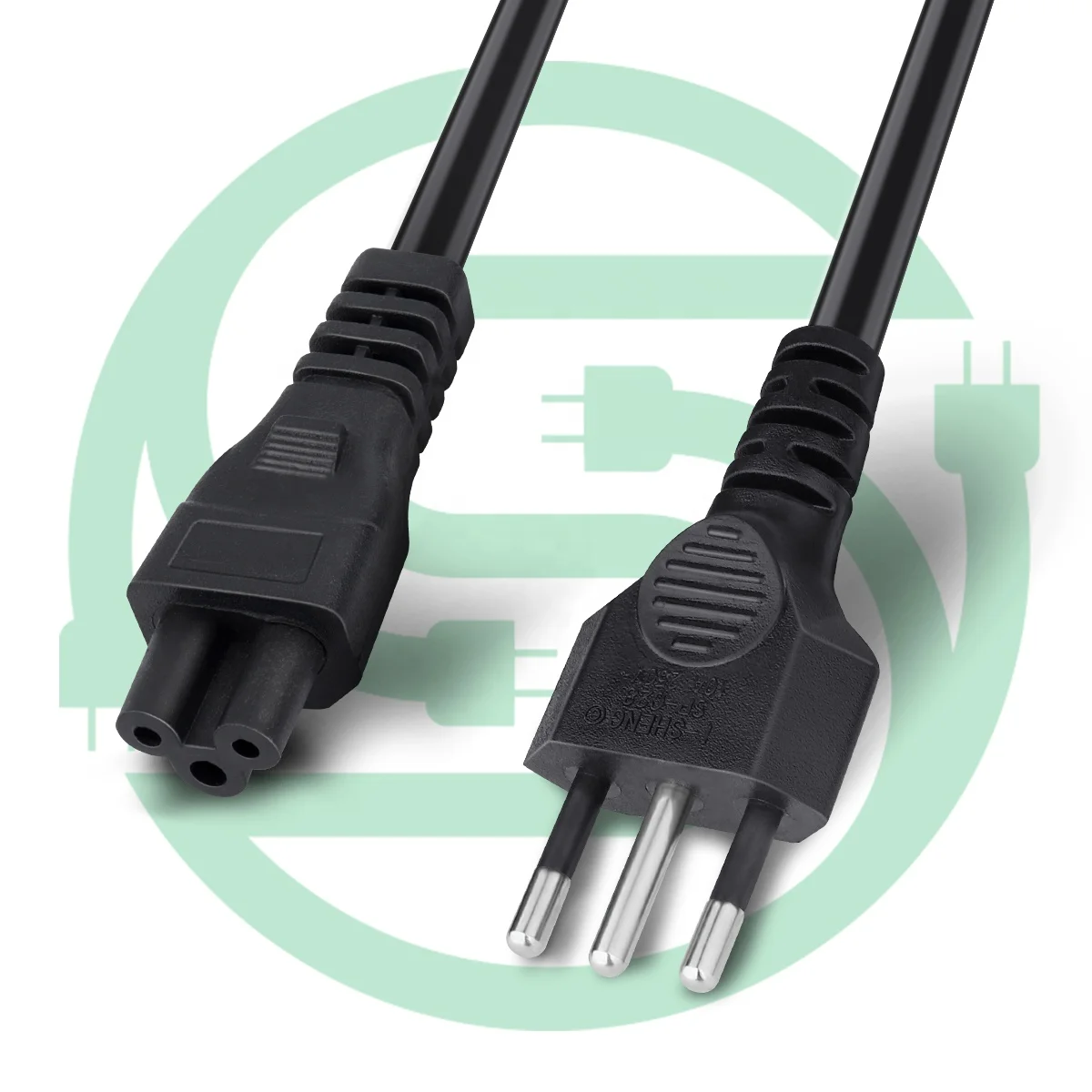 Top Quality Italy 250V-10A 3pin Plug to 2*C13 Female Y Splitter Power ...