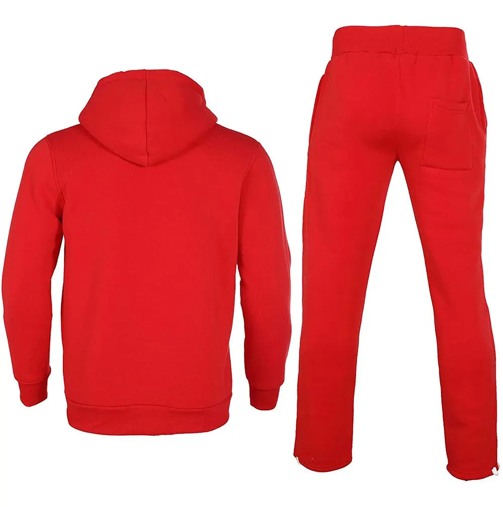 Top Fashion Trendy Tracksuits Custom Red Tracksuit Men French Sweatsuit ...