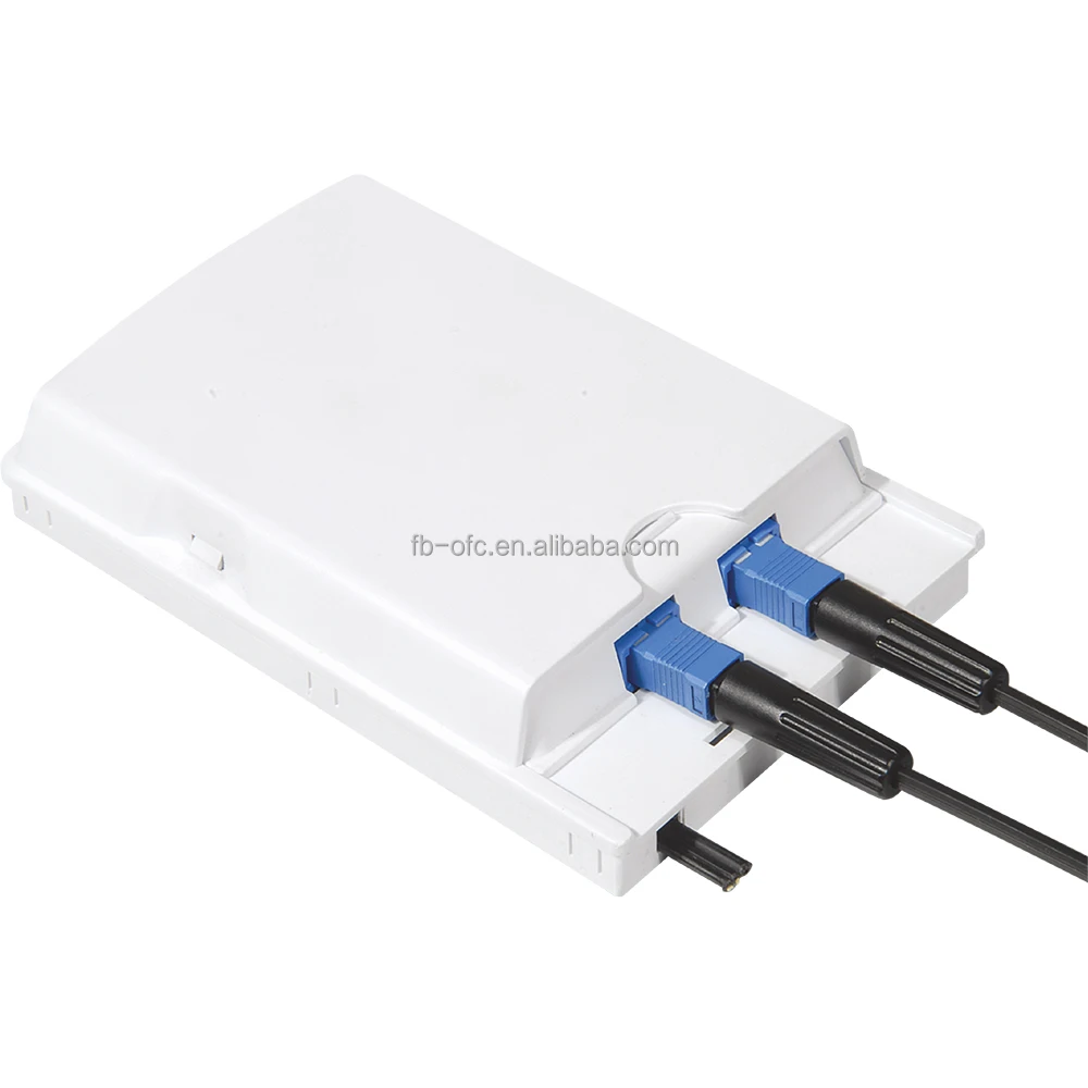 Indoor Wall Mount 2 Core Small Fiber Optic Access Termination Box ATB Mini Desktop Terminal Box ...
