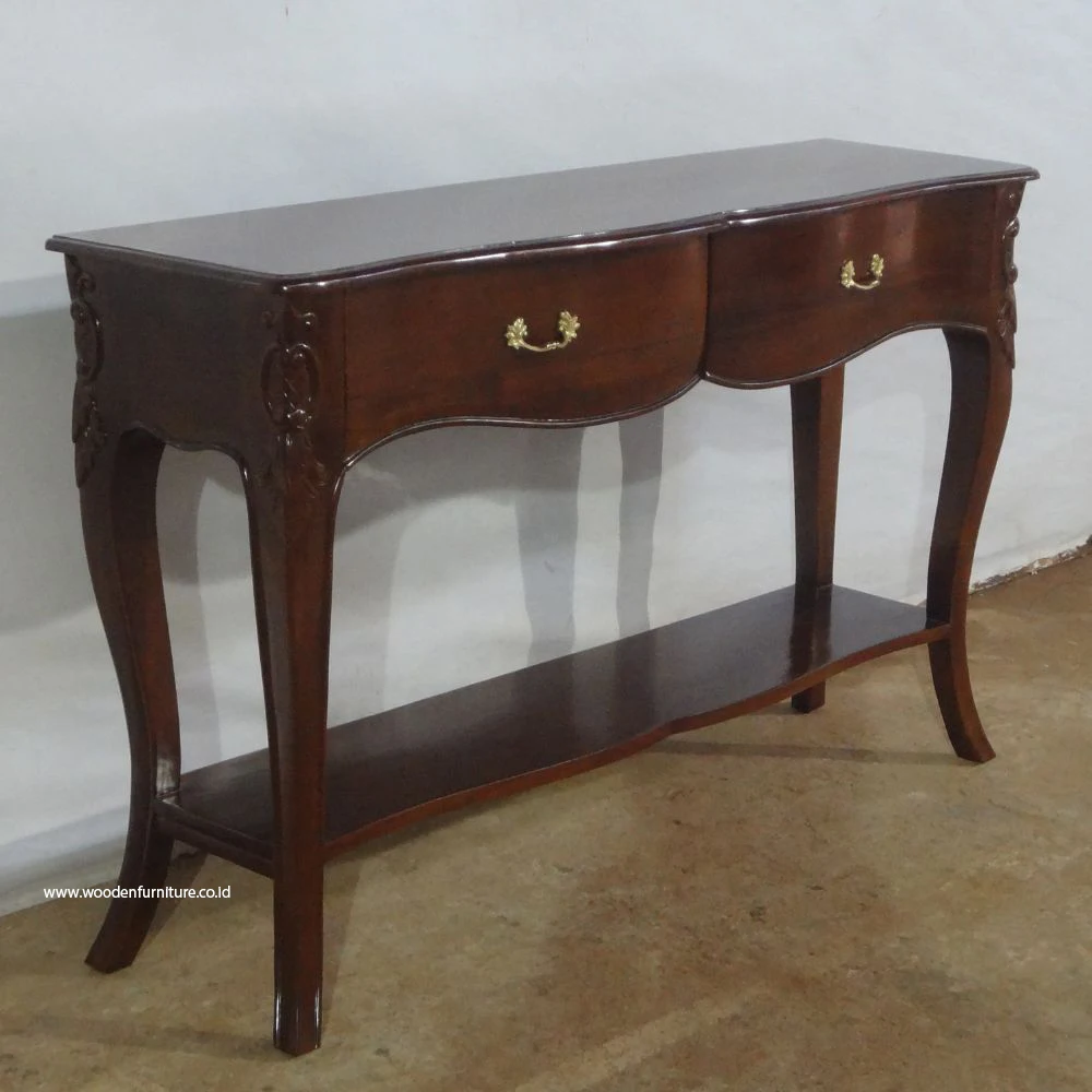 Antique Reproduction Hall Table French Style Console Table Wooden Hall ...