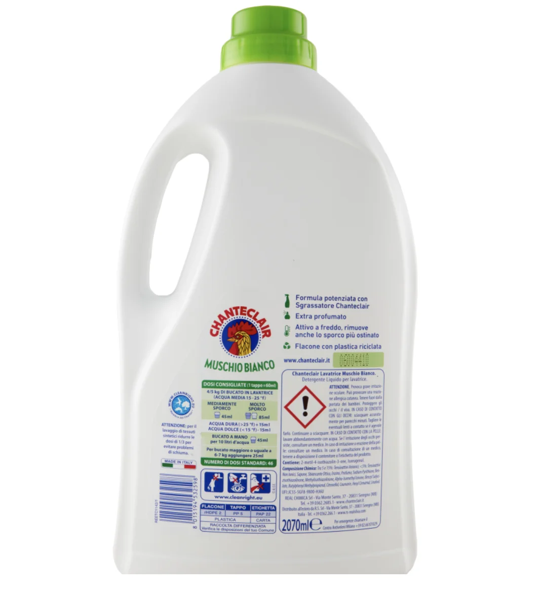 DETERGENT for WASHING CLOTHES in WASHING MACHINE Chanteclair Fragrant ...