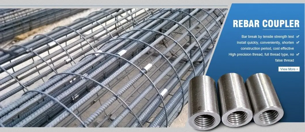 Pressed Steel Reinforcement 32mm Steel Bar Couplers Rebar Coupler ...