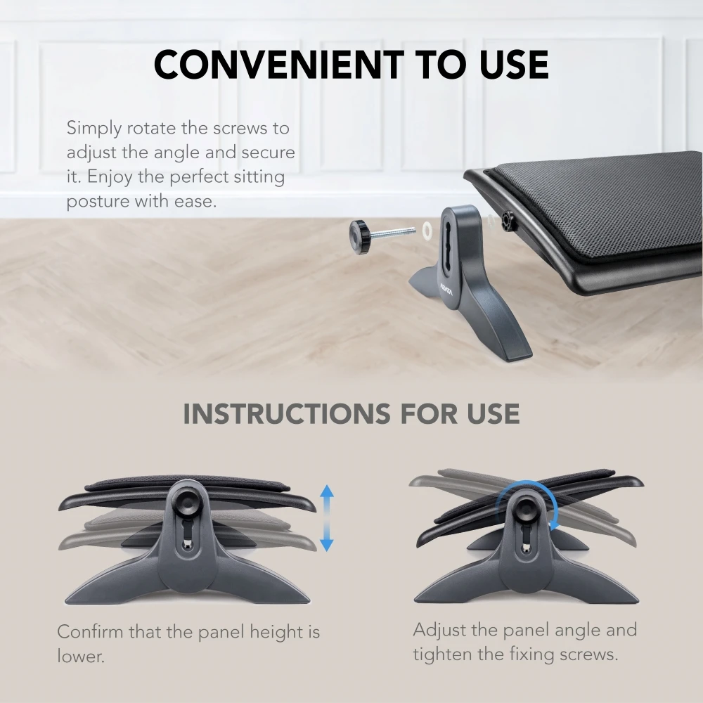 Ergonomic Chair Foot Rest - Aidata Office Footrest Sponge