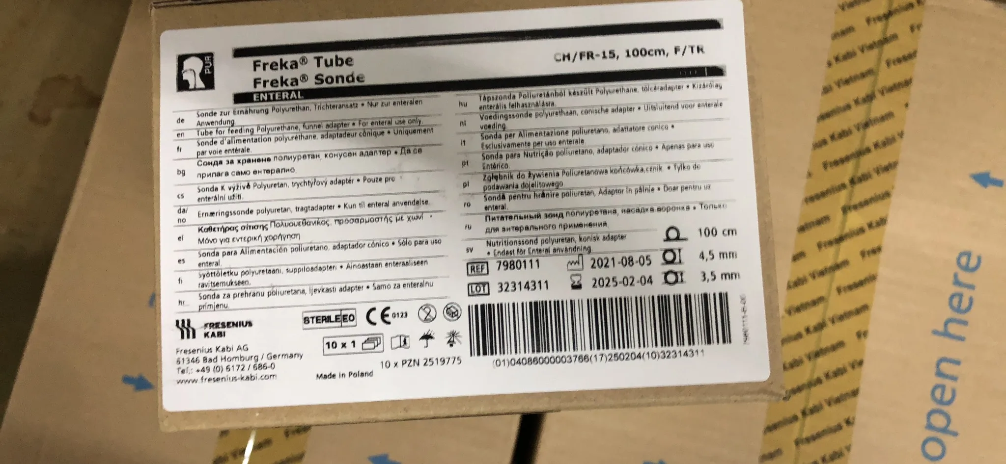 Best Quality For Fresenius Kabi - Freka Tube Fr15 - 100cm,Code 7980111 - Buy Feeding Tube ...