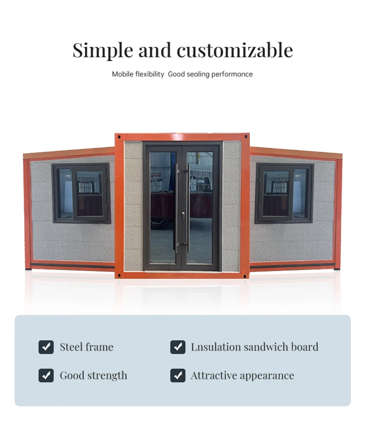 Foldable Tiny Home House Expandable Container Casa Homes Extended ...