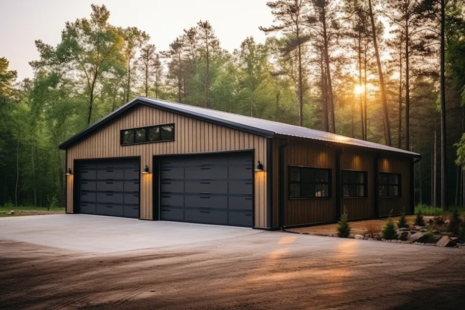 China Yinong Affordable Prefab Steel Double Garage: Durable And ...