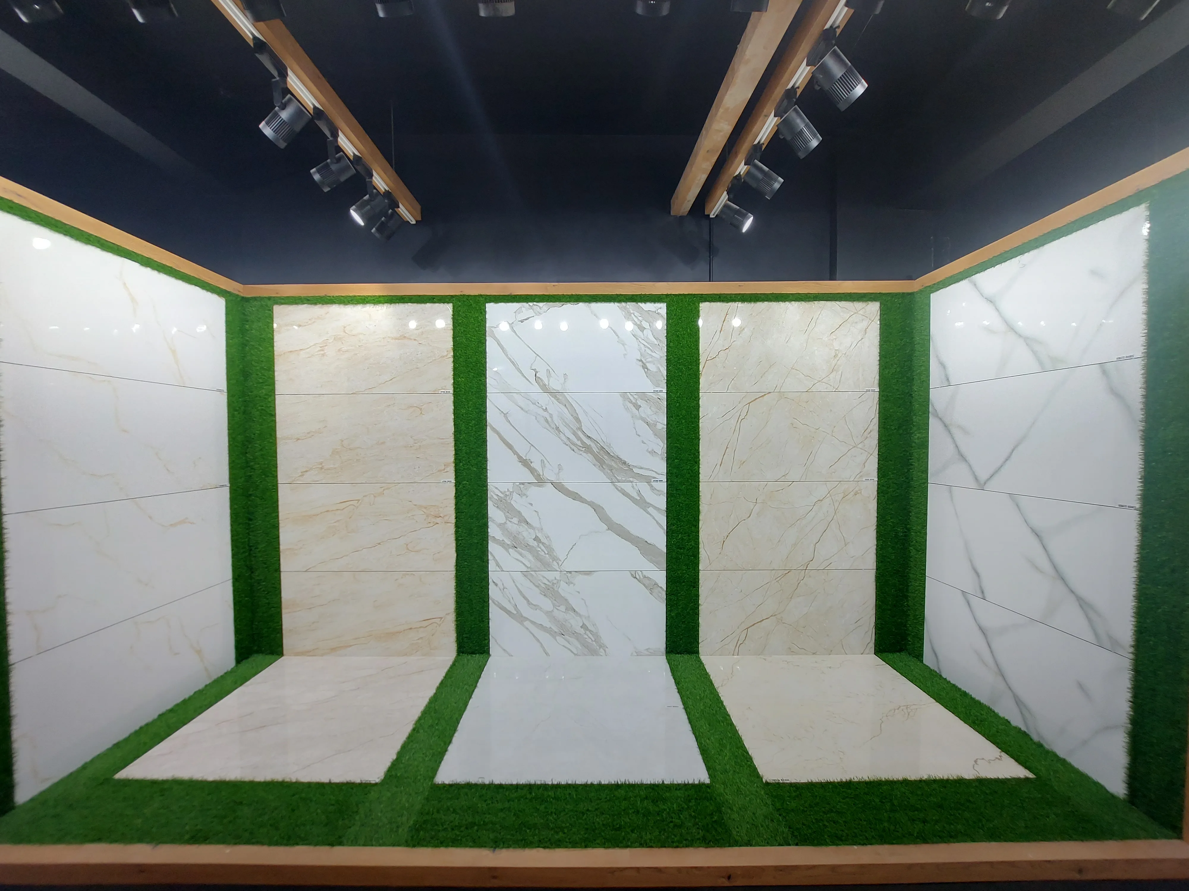 Luxury Indoor Tiles 600x1200mm Modern Gloss Marble Floor Tiles Living ...