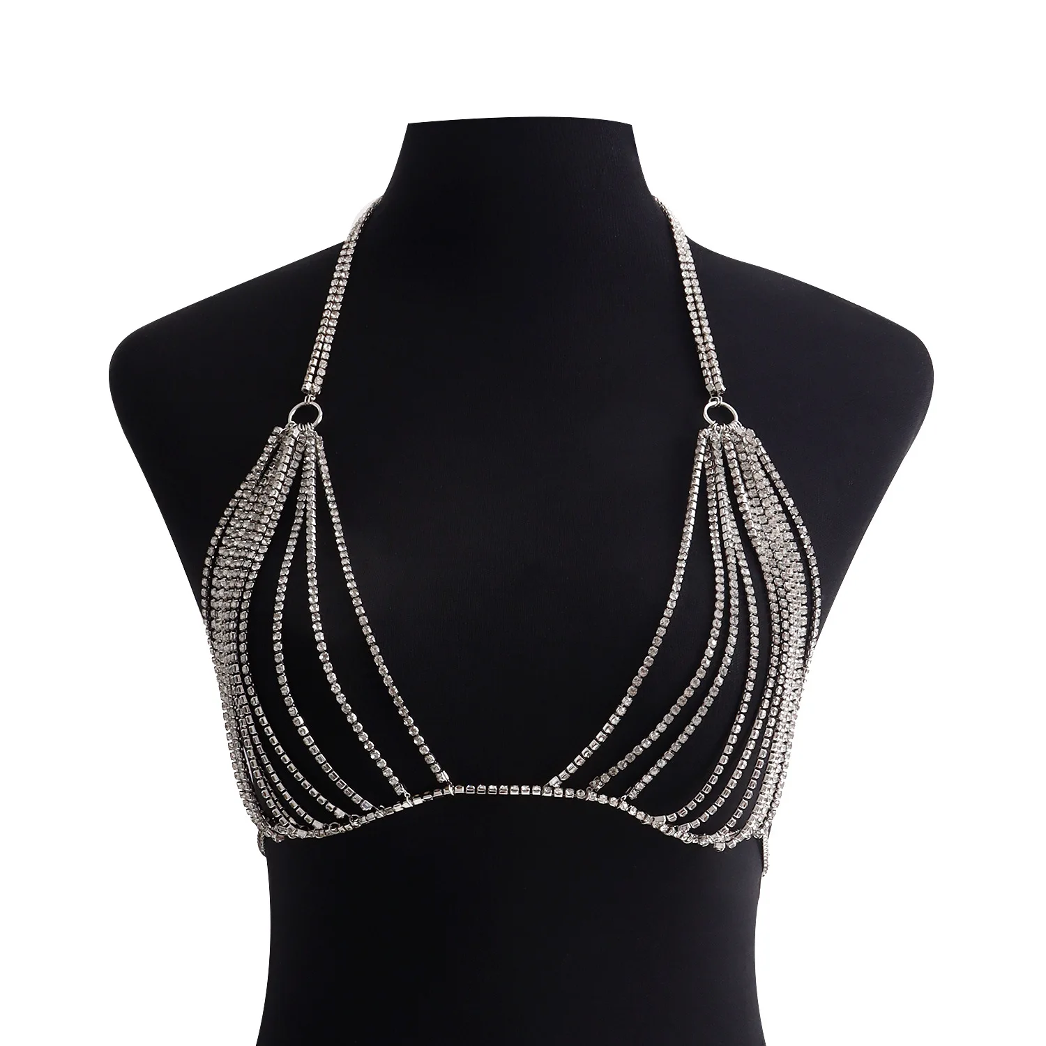 Sexy Diamond Bra Chain Body Jewelry For Party