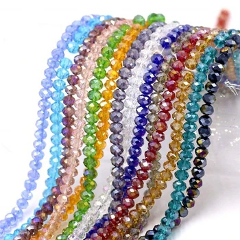3mm Rondelle Crystal Beads Loose Glass Beads For Jewelry Making - Buy ...