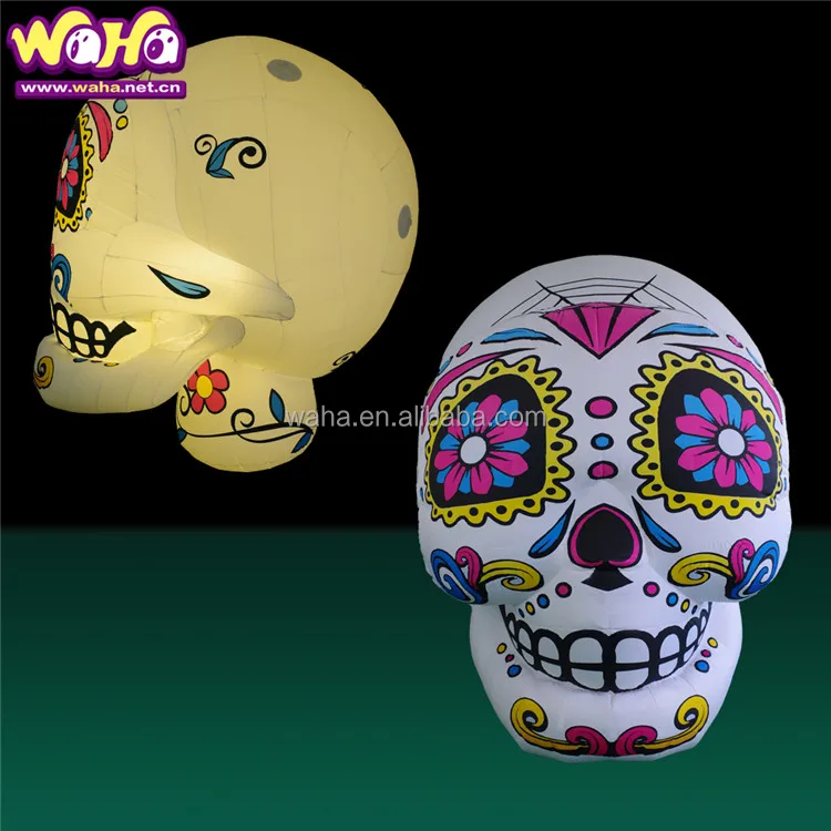 Inflatable Skull for Halloween - Perfect Nightclub Decoration