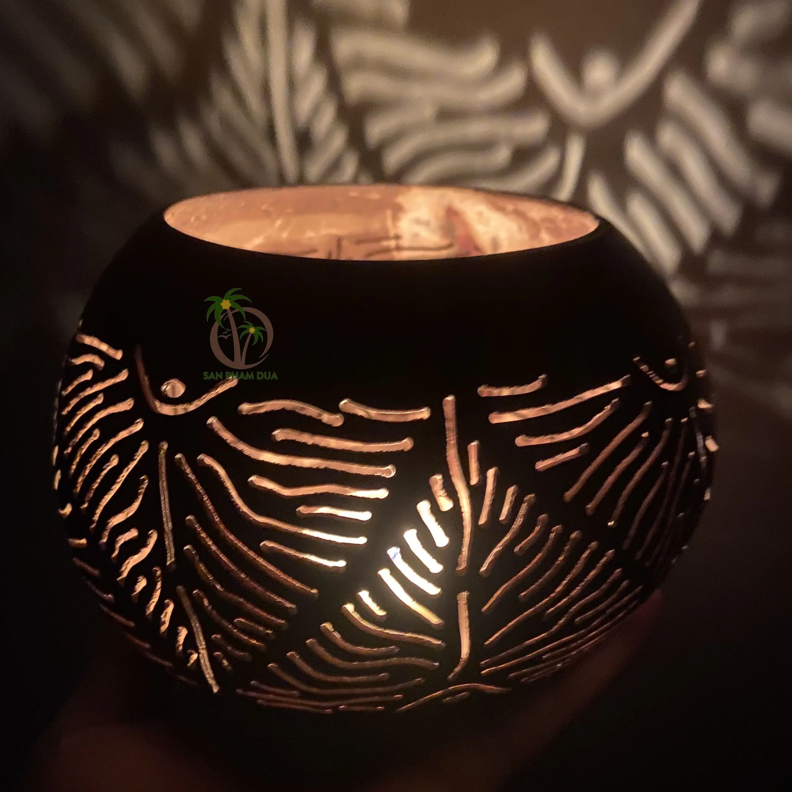 NATURAL COCONUT SHELL LAMP HANGING/ VINTAGE COCONUT LAMP GIFT DECOR ...