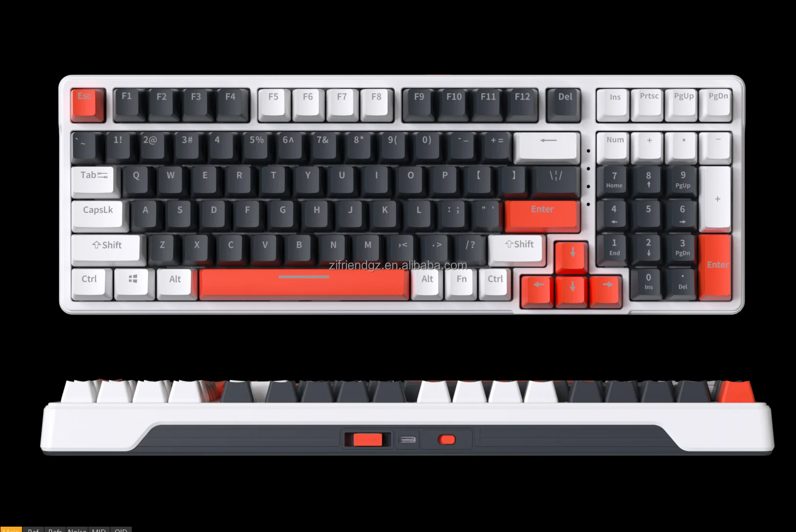 ZIFRIEND ZT99 TLK Custom Keyboard Kit - Gaming Keyboard OEM