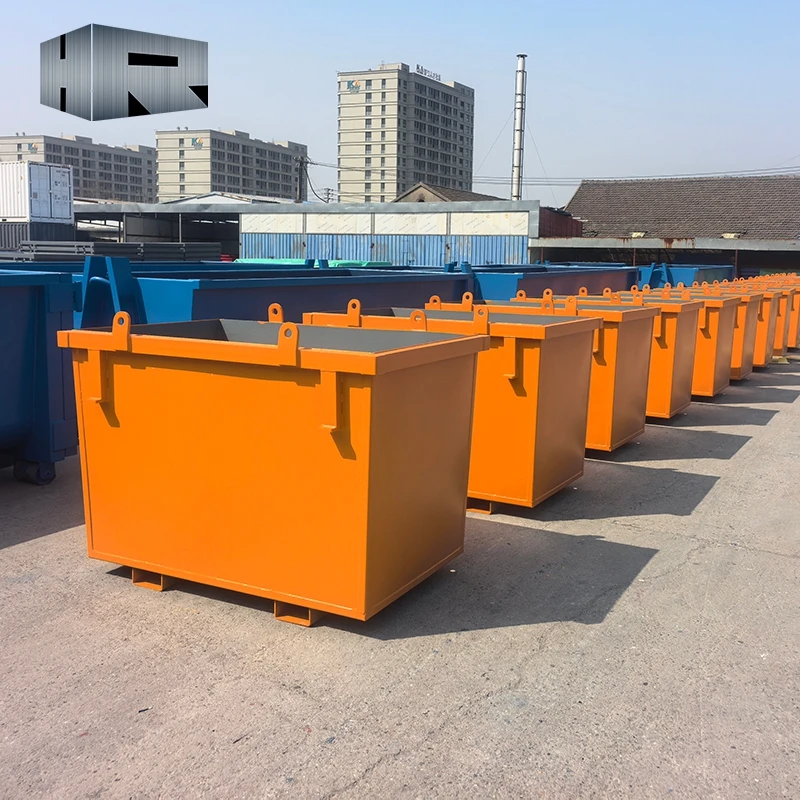 5 Yard Outdoor Metal Skip Bin for Waste Management Garbage Waste ...