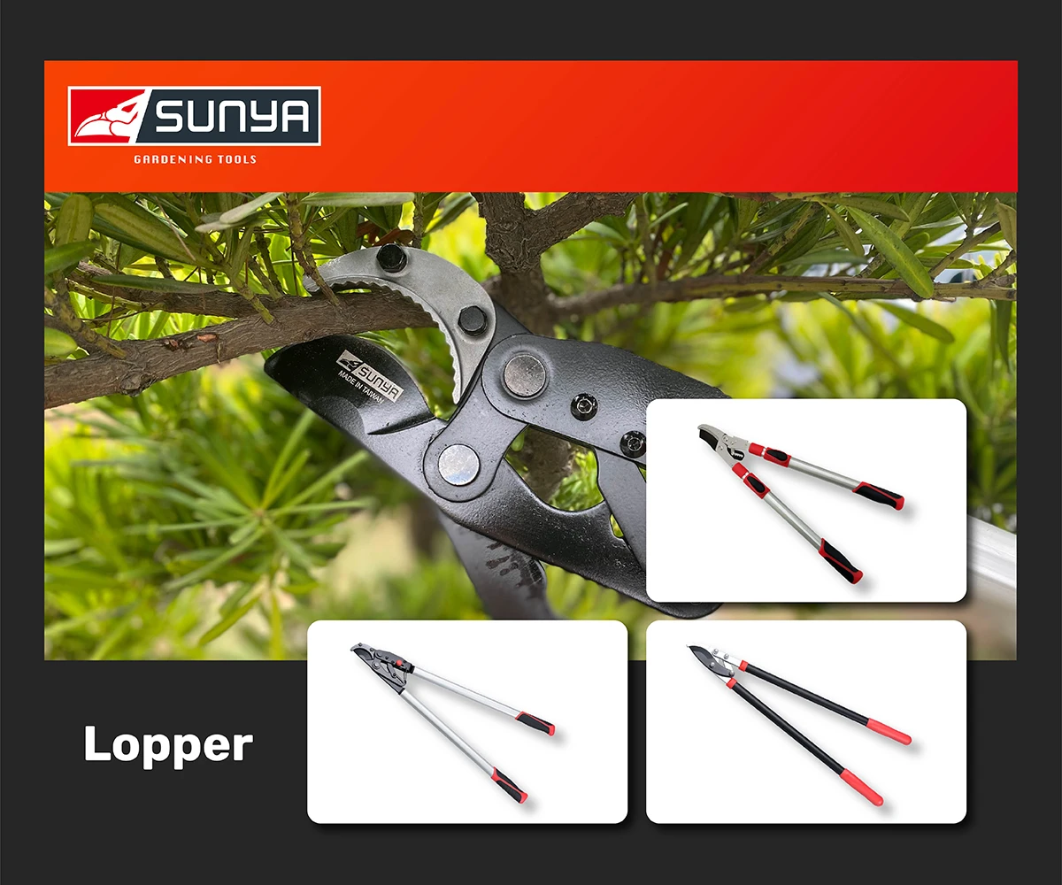 27-Inch DIY Aluminum Gear Action Bypass Pruner Tree Pruning Lopper with ...