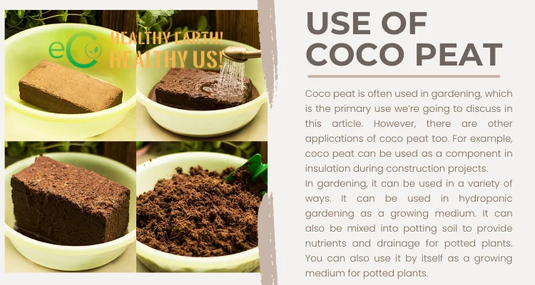 Coco Fiber Peat Block Real Natural Cocopeat Press Biodegradable Eco2go ...
