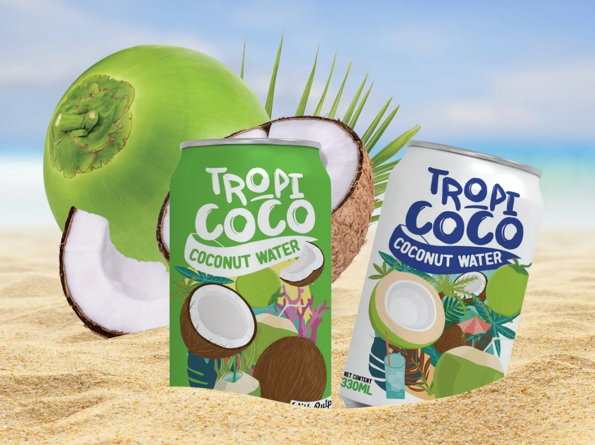 Wholesales Factory Coconut Water Canned 330ml Tropical Refreshing ...