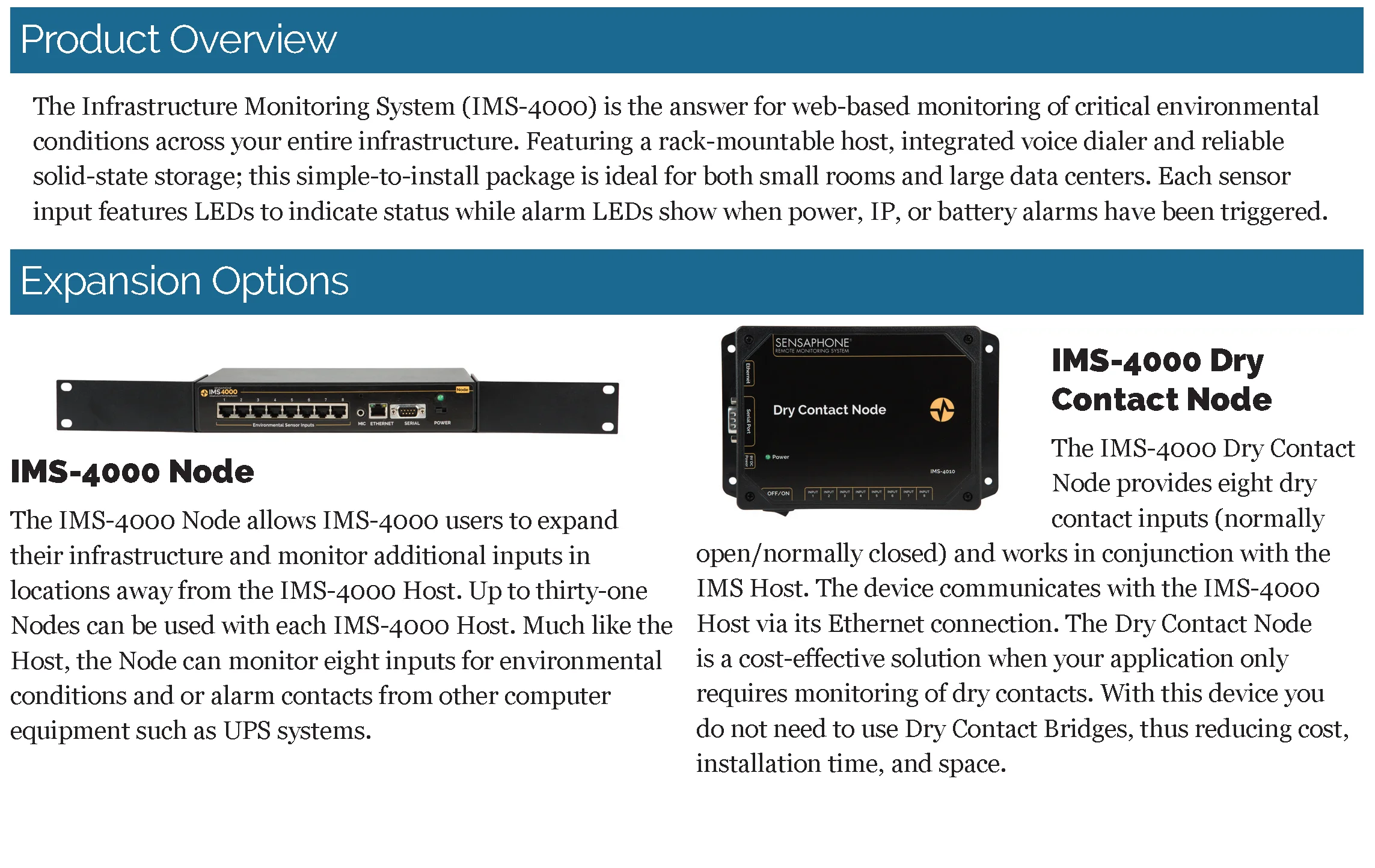 Sensaphone IMS-4000E Host Monitoring System: Reliable Equipment ...