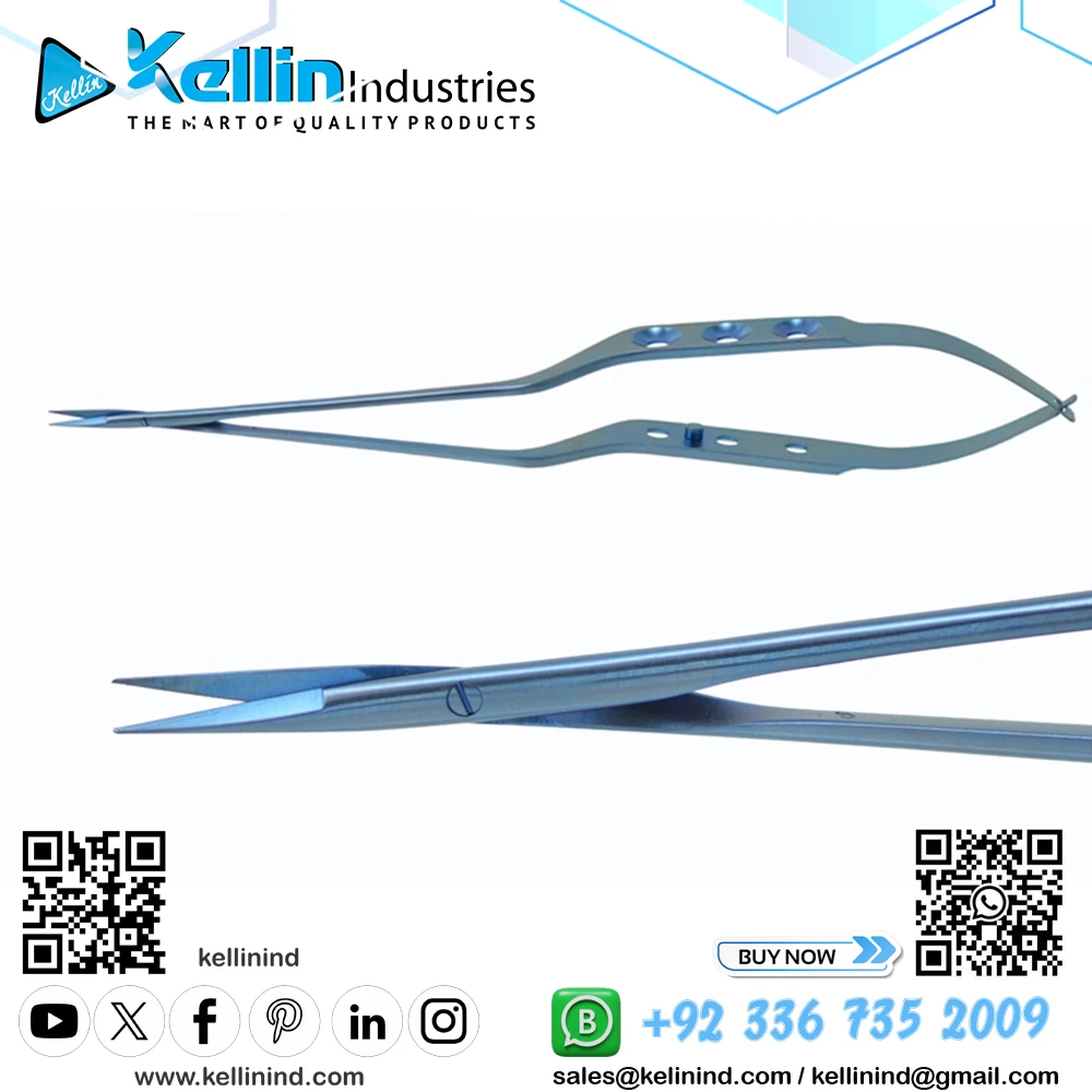 Titanium Yasargil Bayonet Microsurgical Scissor 9 Inch Yasargil Micro ...
