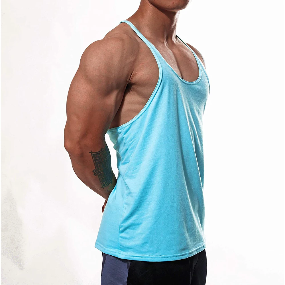 Custom Bodybuilding Muscle Workout Gym Athletic Stringer Men's Quick ...