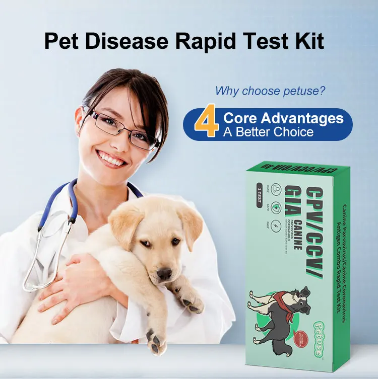 Canine Giardia Parvo Virus Antigen Rapid Test Kit Pet Cpv Ccv Gia Test ...