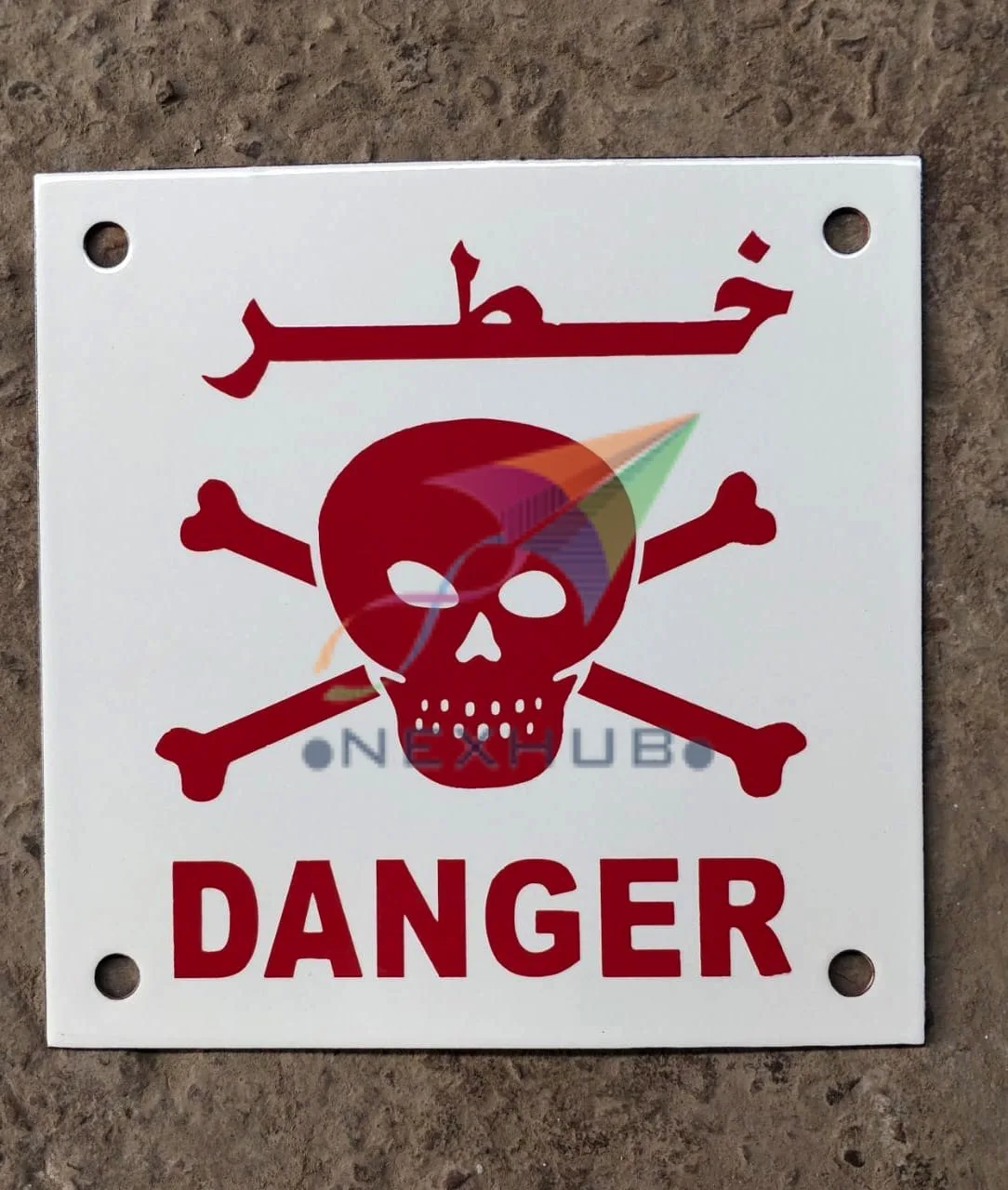 Vitreous Enamel Transmission Line Name Plate Signs - Buy Street Name ...