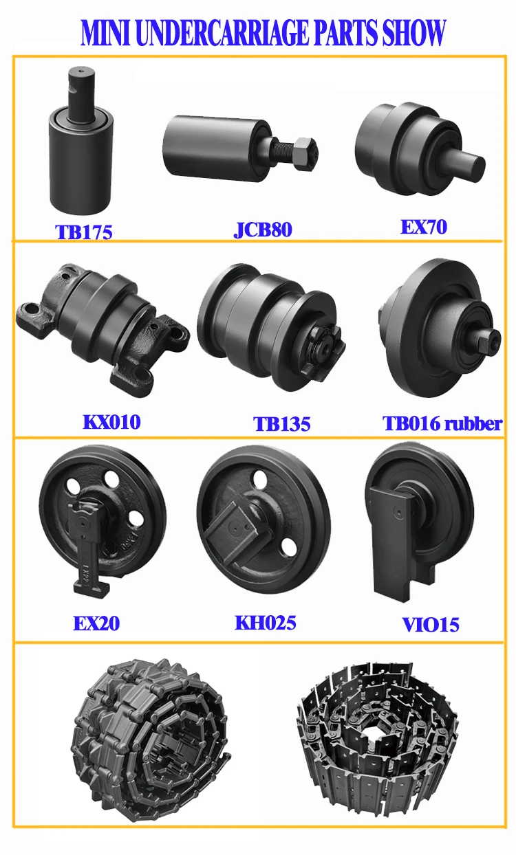 Undercarriage Parts for Mini Excavator Earth-moving Machinery With ...