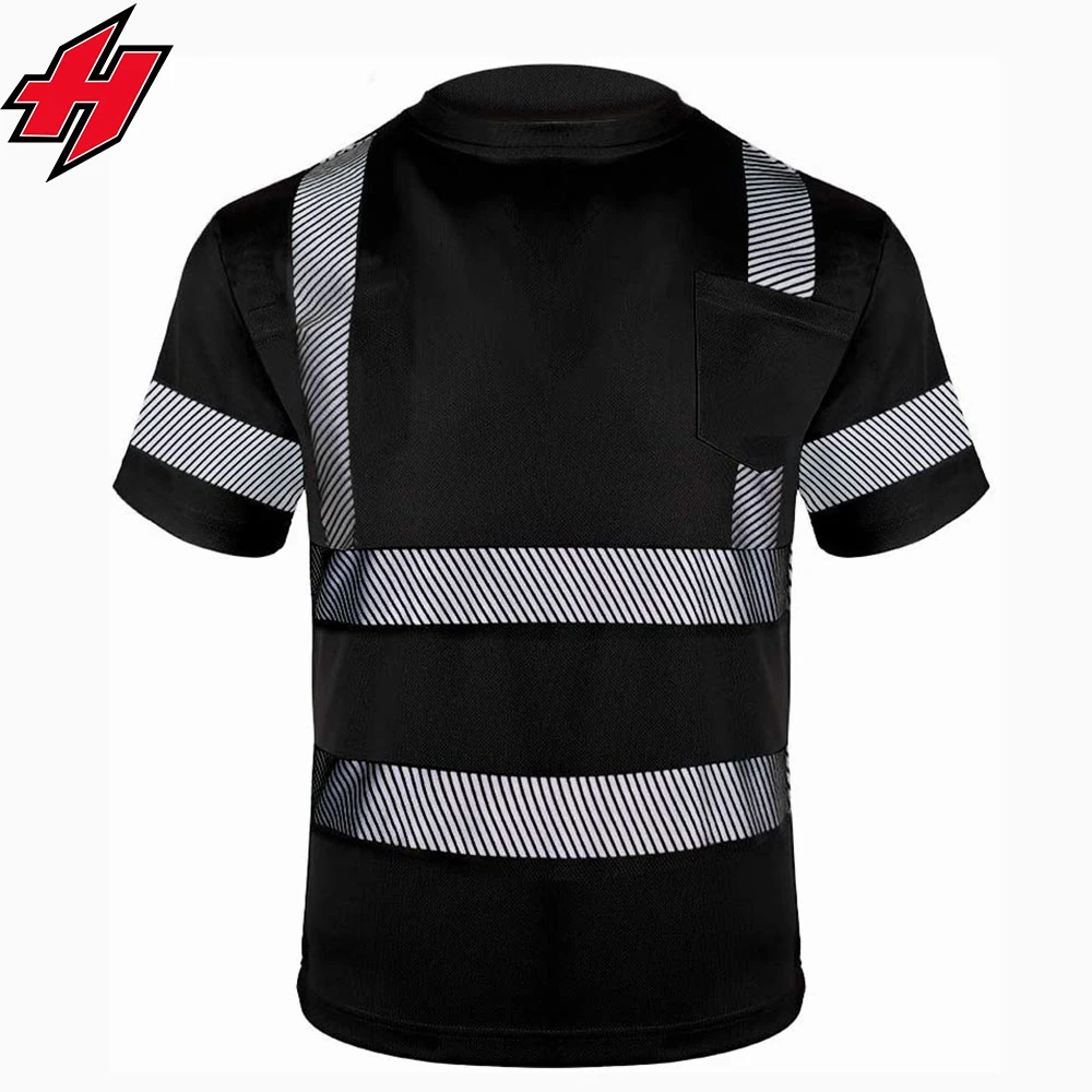 High Visibility Work Shirts with Custom Logos & Reflective Tape