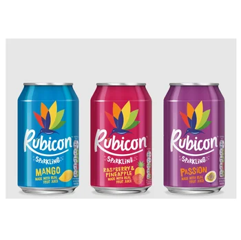 Rubicon Sparkling Mango Juice Drink 330ml Can | Rubicon Soft Drinks ...