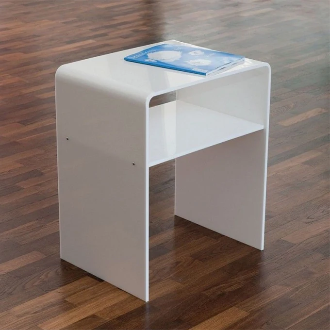 White Acrylic Waterfall End Table Clear Acrylic Side Table| Alibaba.com