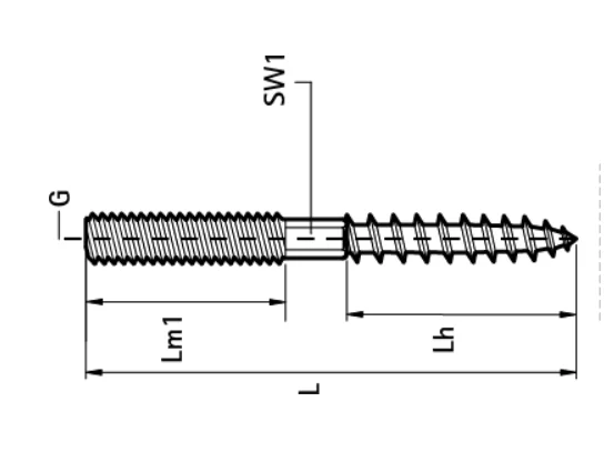 Perfect Quality Dual Threaded Coach Screw Professional Carbon Steel ...