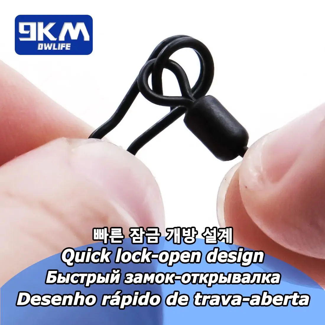 9km Stainless Steel Quick Change Clips Carp Duo Lock Snap Swivel ...