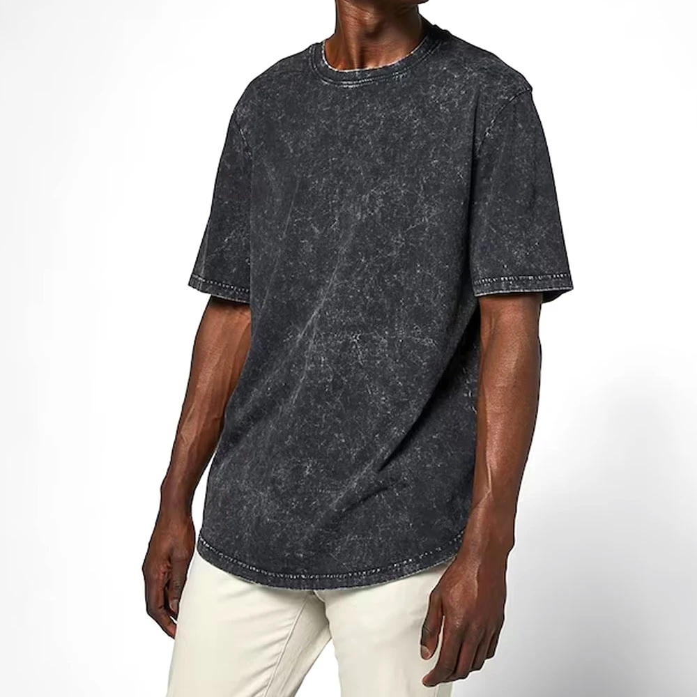 Acid Wash 2024 Men's Casual Wear Wholesale Men's T-shirts T-shirts In ...