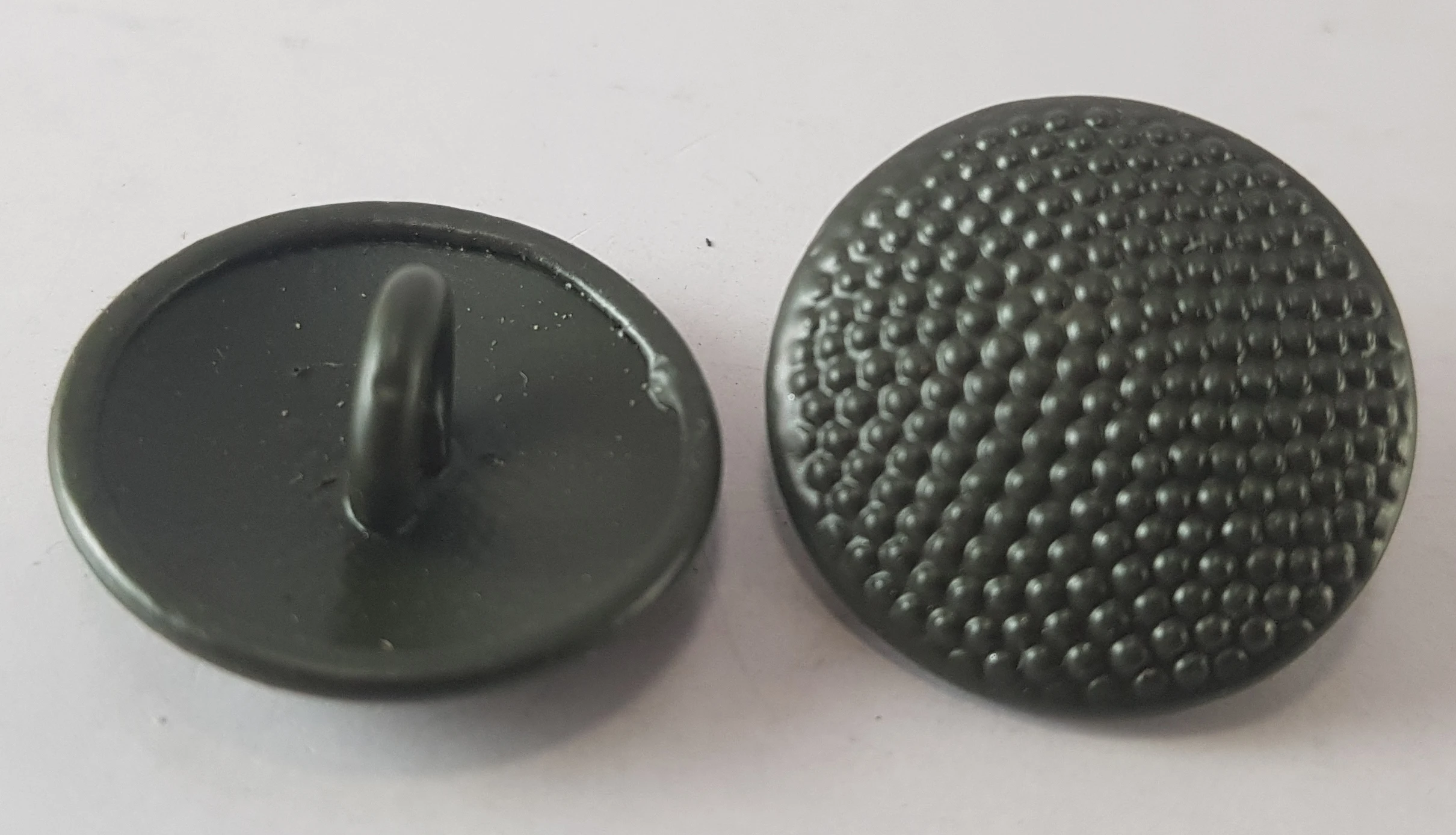 WW2 German Officer Visor Hat Plastic Button - Fancy Style