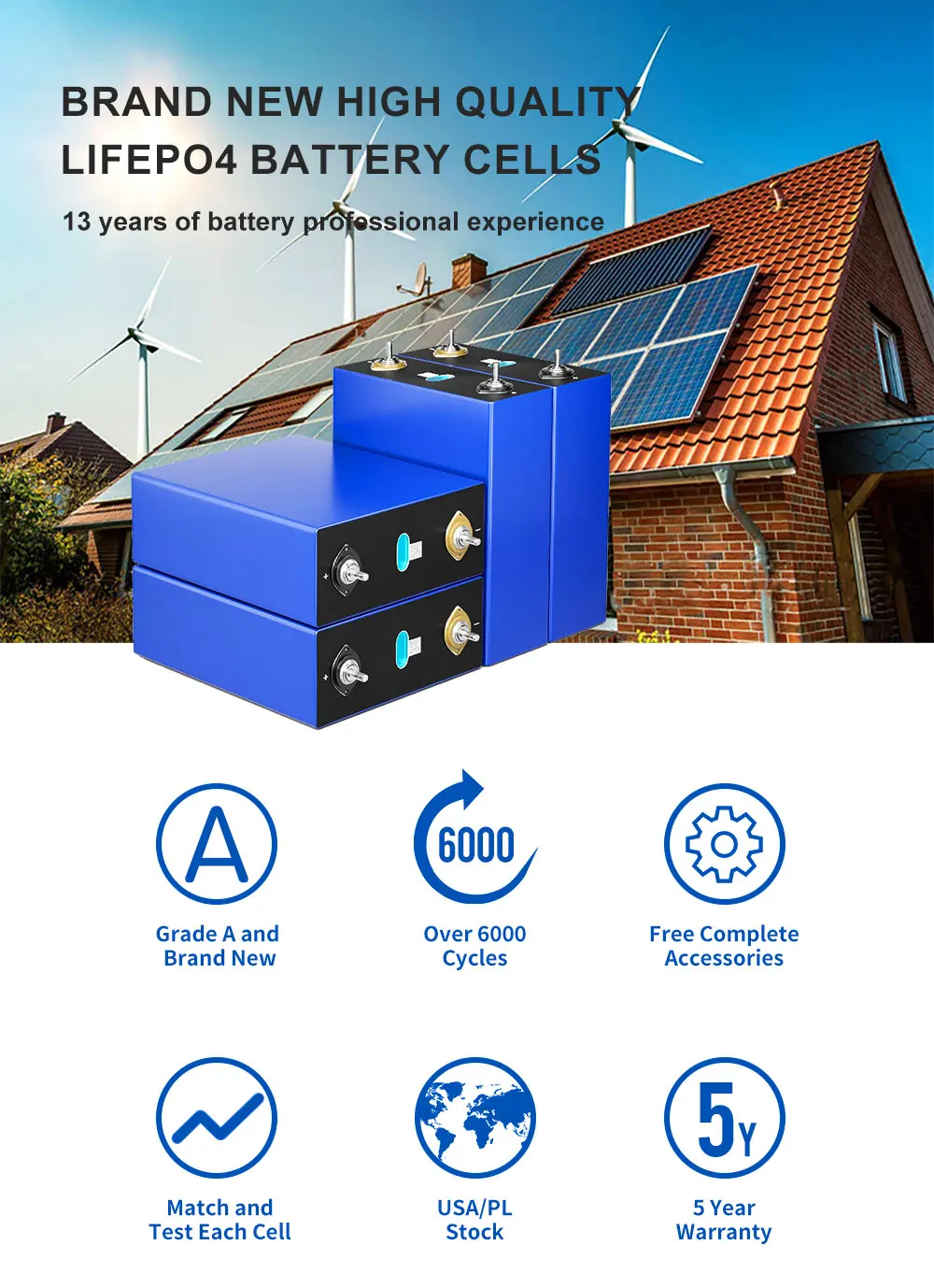 Factory 280 Ah 3.2v 280ah Lifepo4 Battery Customized 18650 Cell Grade A Batterie Lithium Ion ...