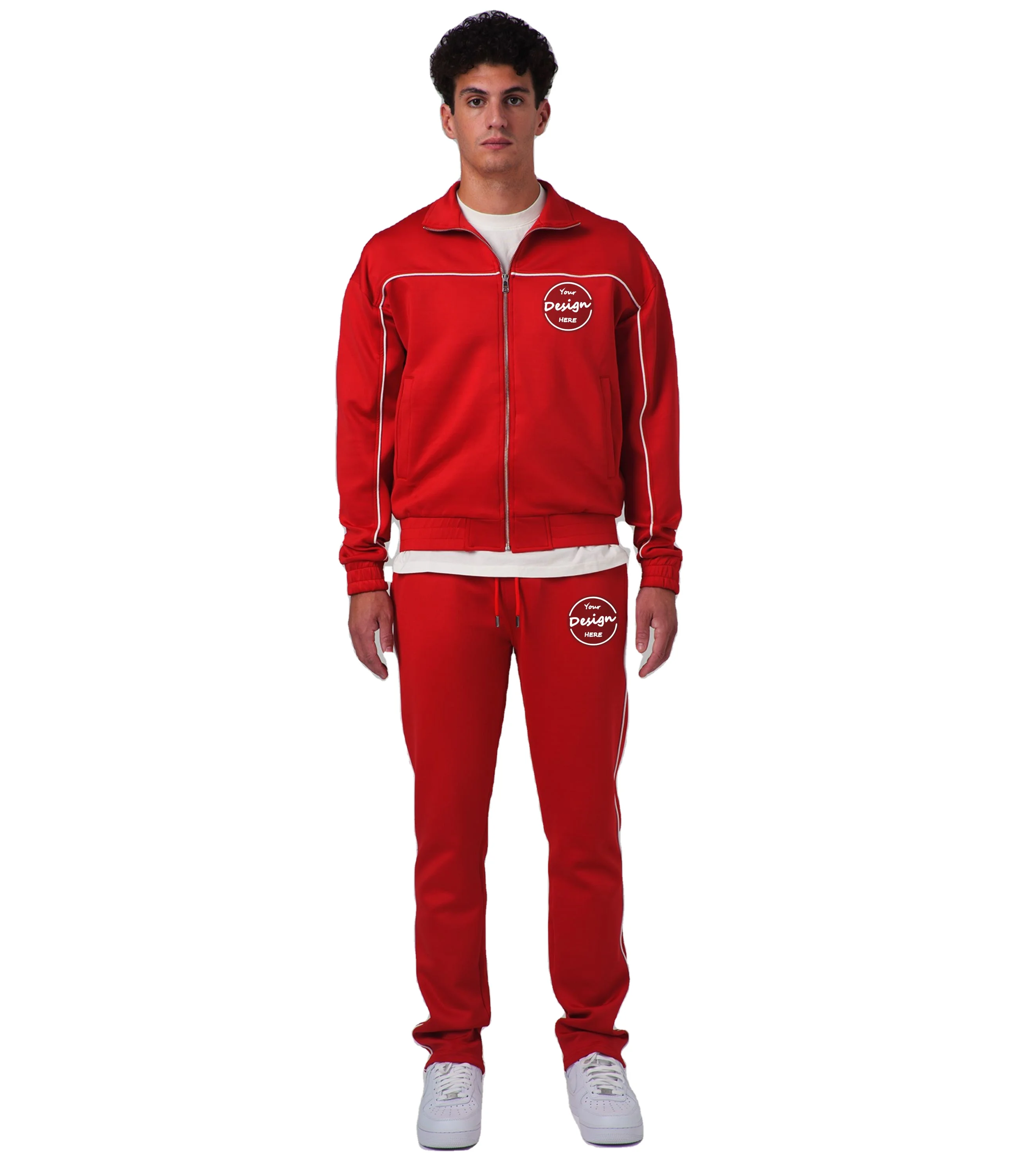 Excellent Quality Clothing Brand Yellow Unisex Tracksuits Cheap Track ...