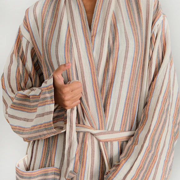 Bath Robes Terracotta Robe Clothing Textile Kimono Home Wear Cotton ...