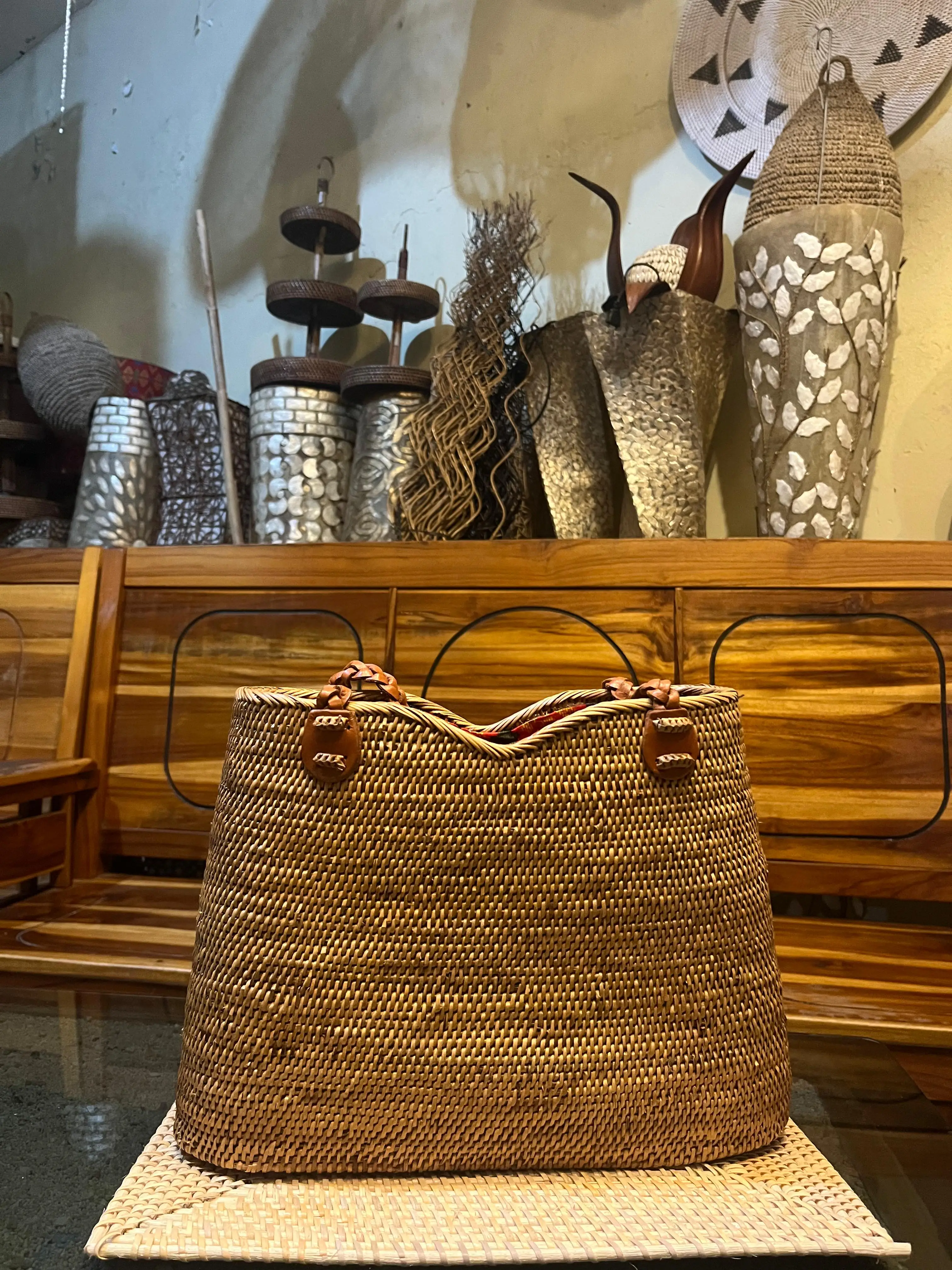 Lombok Classic Handwoven Ketak Wicker Crafts Traditional Indonesian ...