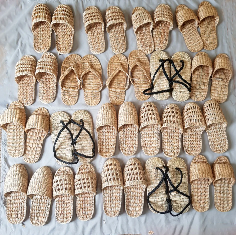 Eco-friendly Water Hyacinth Slippers for Women from Vietnam
