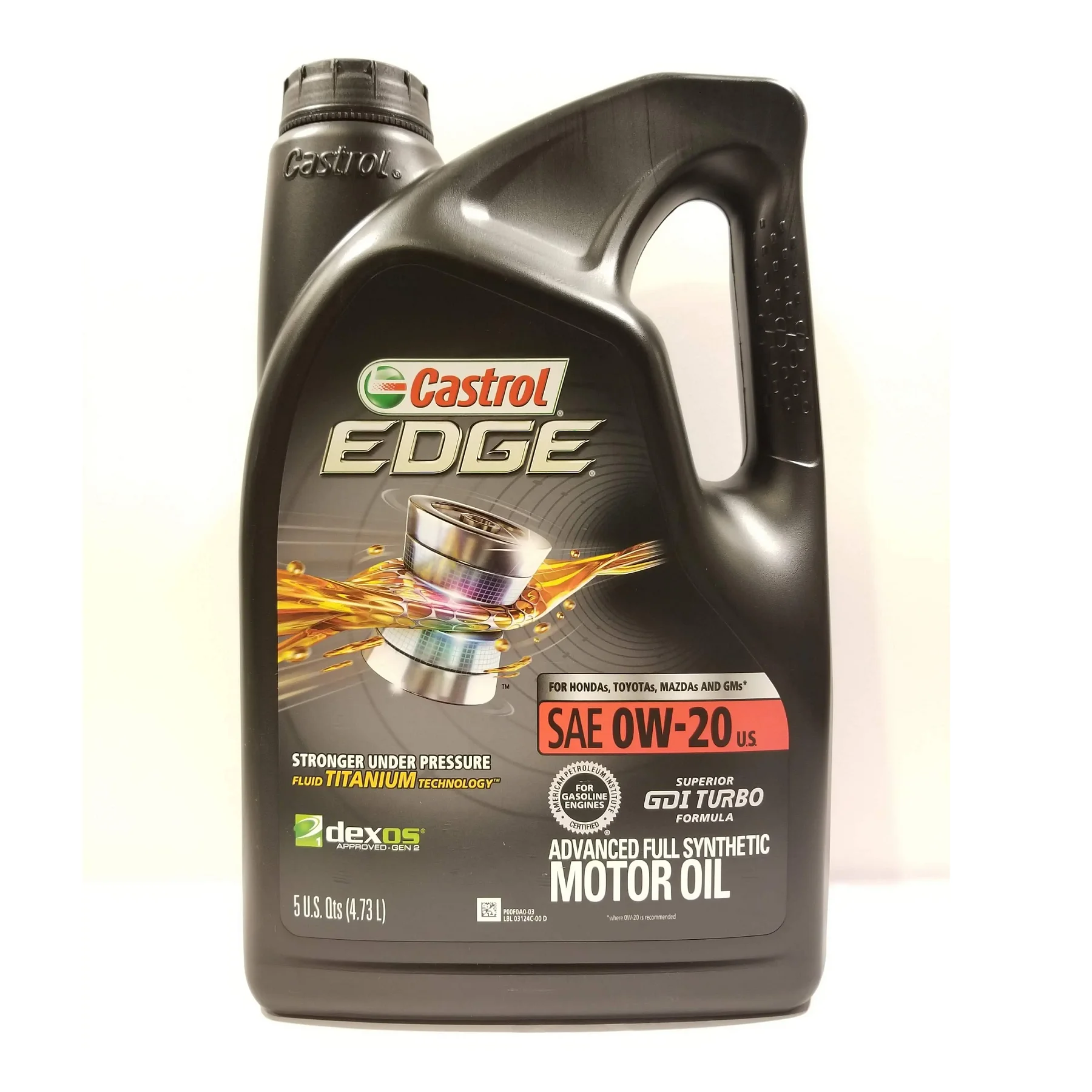 Castrol Edge 0w-20 Advanced Full Synthetic Motor Oil 5 Qt( Pack Of 3 ...
