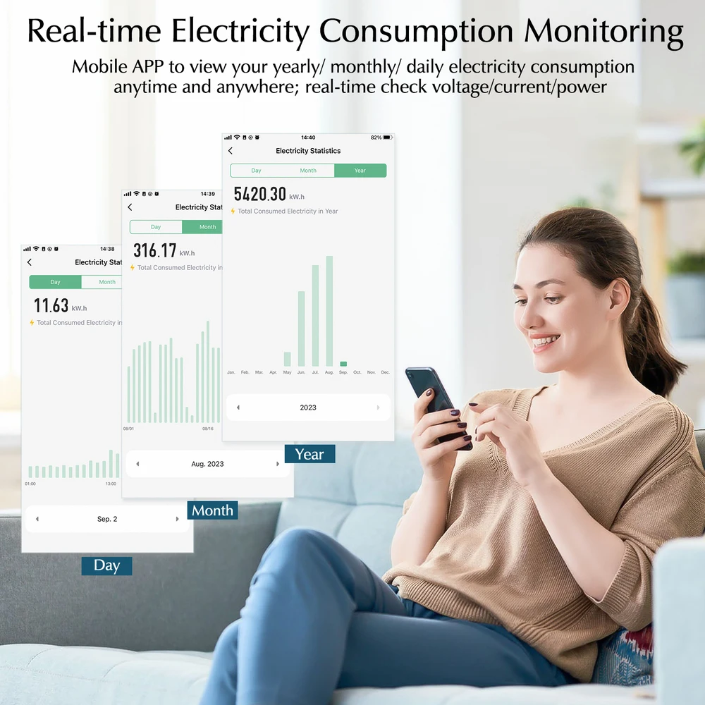 Three Phase Smart Energy Meter Wifi Voltage,3phase Wifi Smart Energy ...