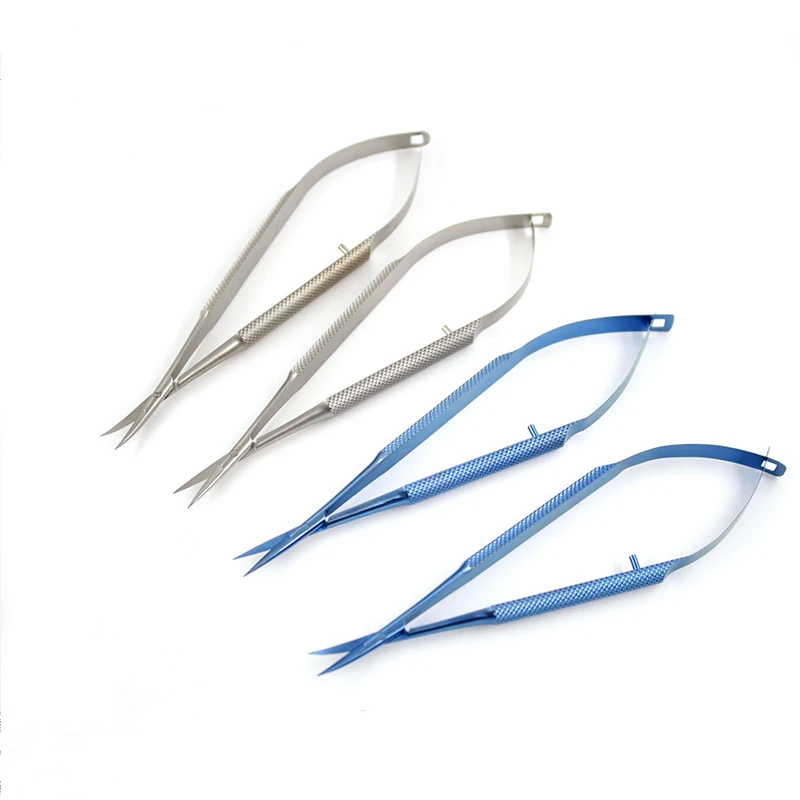 18 Cm Titanium Alloy Corneal Scissors Ophthalmic Instruments Surgical ...
